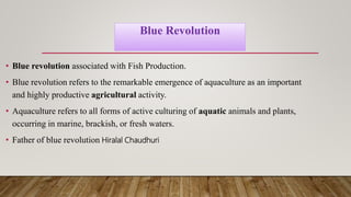 Different Revolution in agriculture | PPTX