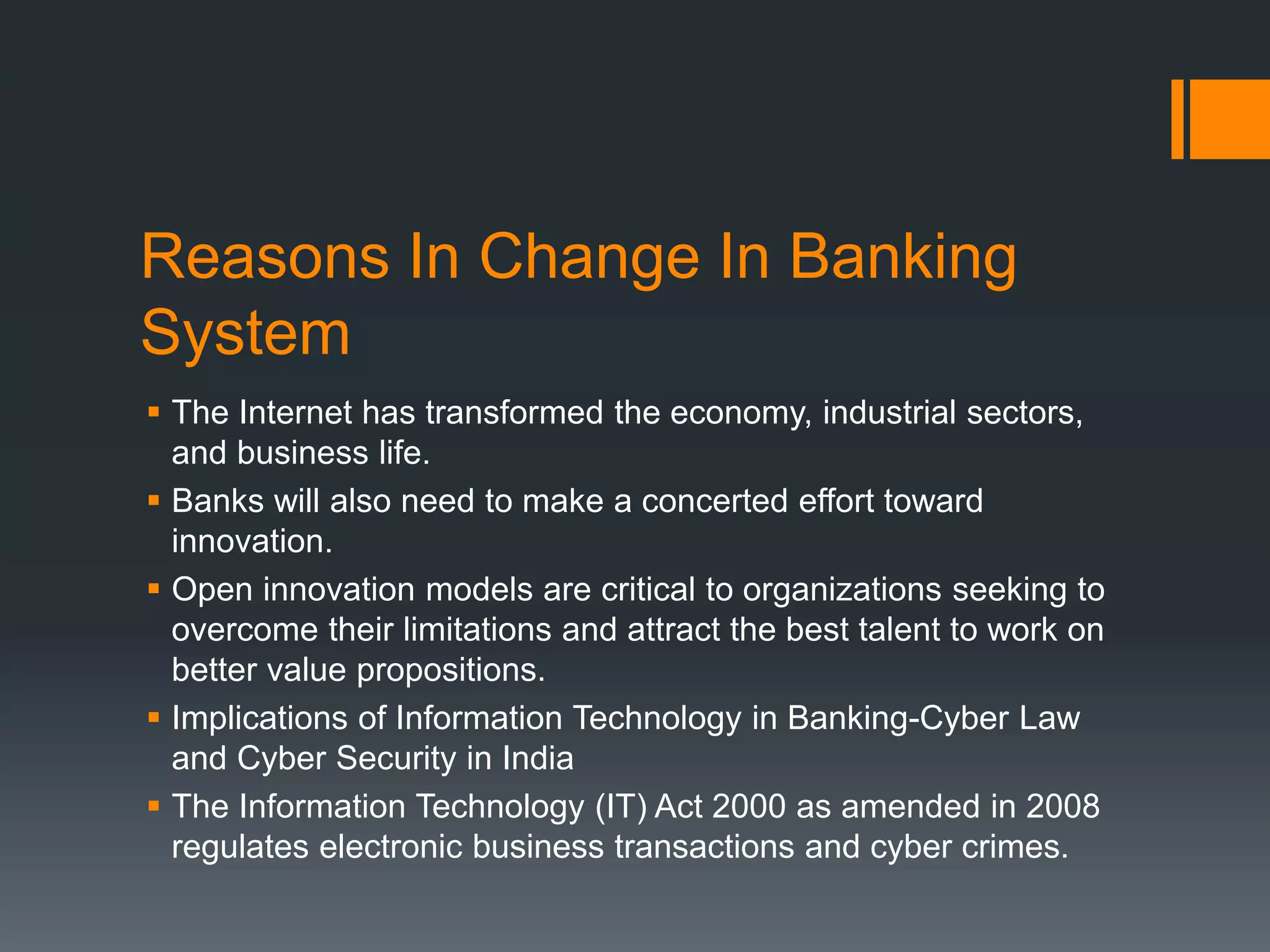 Revolution in banking industry | PPTX