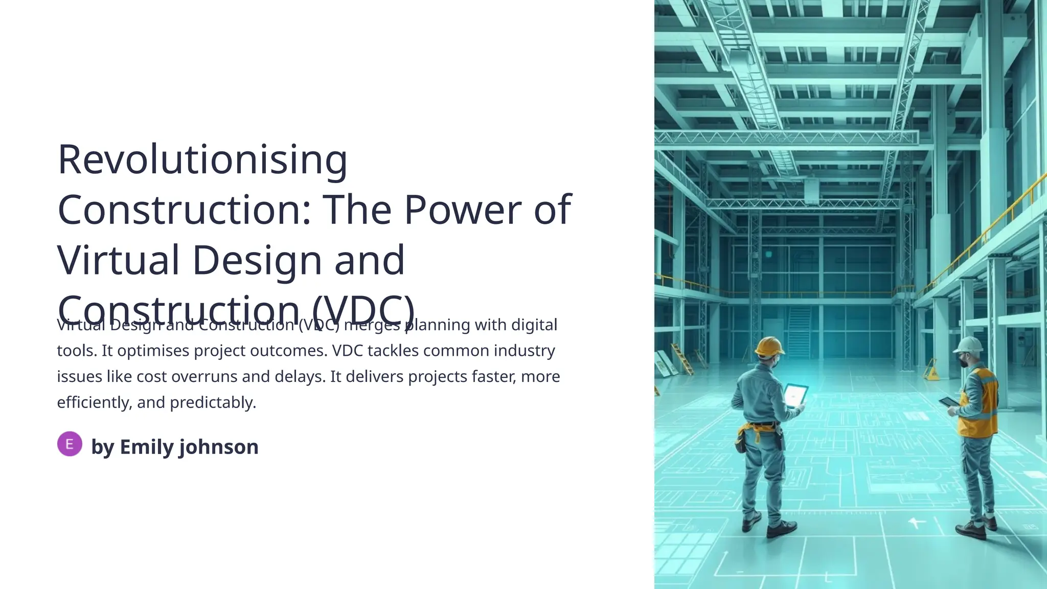 Revolutionising Construction The Power of Virtual Design and Construction | PPT
