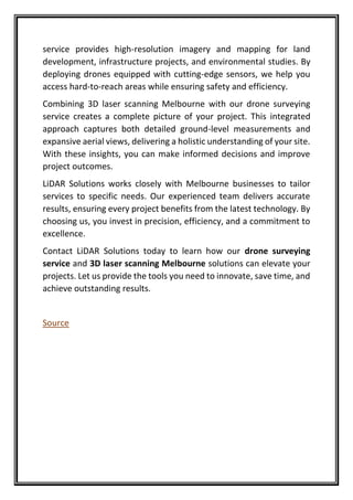 Revolutionising Data Collection with 3D Laser Scanning and Drone ...