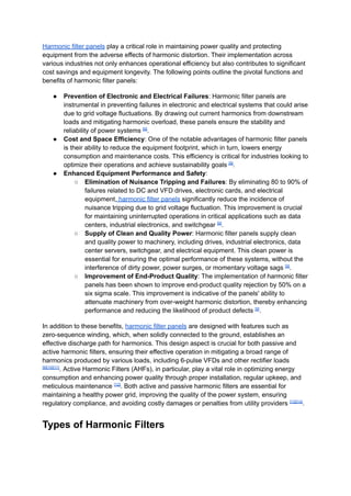 Revolutionize Power Quality with Harmonic Filtering_ A Look at Harmonic ...