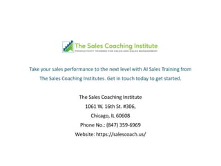 Revolutionize Your AI Sales with Next-Gen Training | PPT | Sales | Business