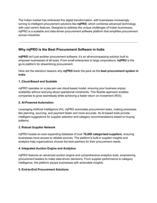 Revolutionize Your Procurement Process with mjPRO – India's Leading Procurement Software.pdf