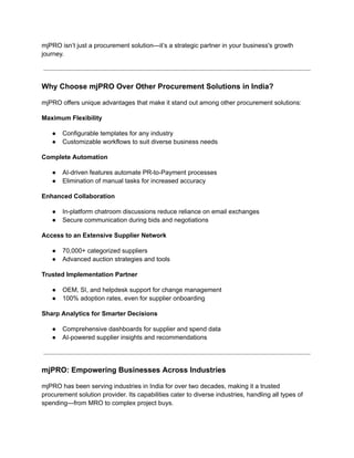 Revolutionize Your Procurement Process with mjPRO – India's Leading Procurement Software.pdf