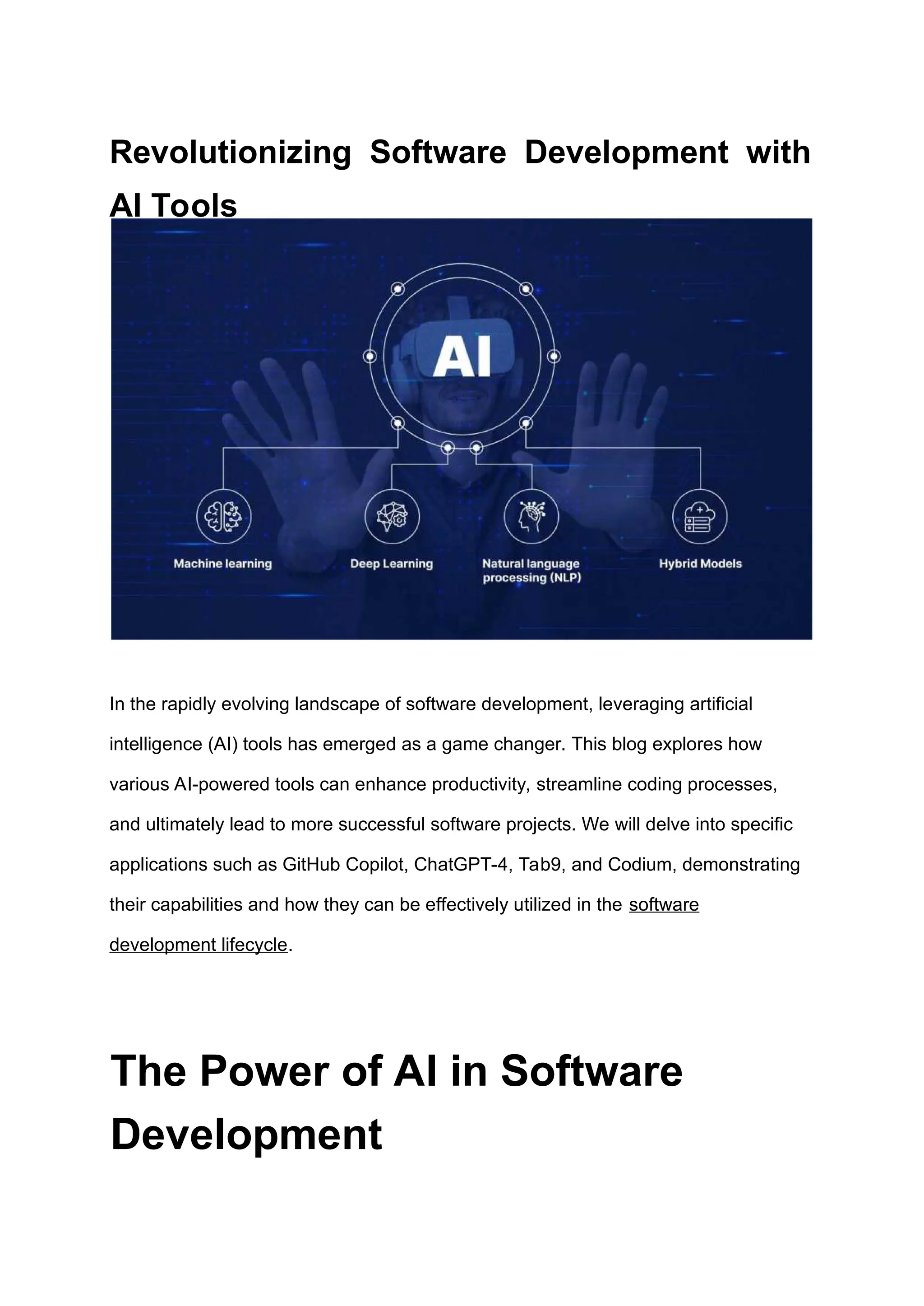 Revolutionizing-Software-Development-with-AI-Tools.ppt | Free Download Revolutionizing-Software-Development-with-AI-Tools.ppt | Free Download