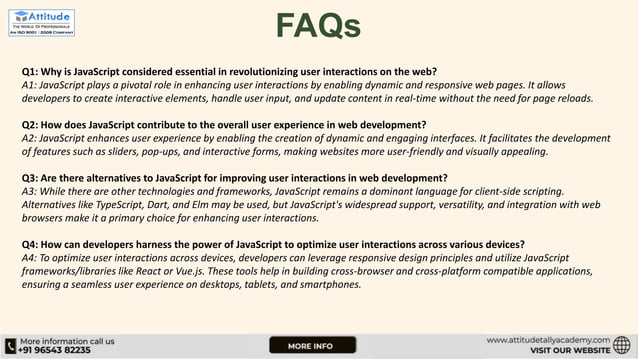Revolutionizing User Interactions The Role Of Javascript In Web
