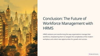 Revolutionizing Workforce Management with HRMS Solutions | PPTX
