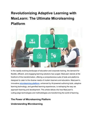 Revolutionizing Adaptive Learning with MaxLearn_ The Ultimate Microlearning Platform.pdf