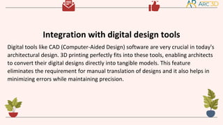 Revolutionizing architecture: how 3D printing simplifies model making | PPT