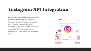 Transforming Communication: Cequens' Cutting-Edge API Solutions | PPT
