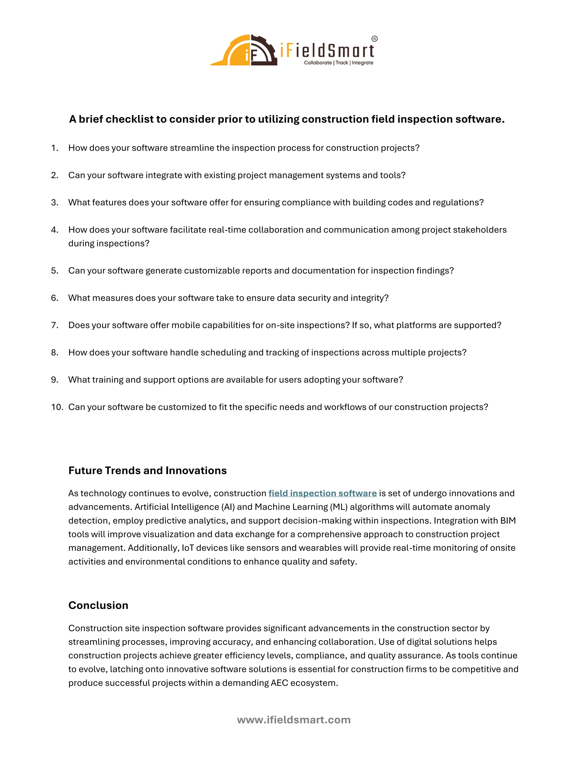 Revolutionizing Construction Field Inspection with Advanced.pdf | Cloud ...