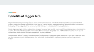 Revolutionizing Construction_ Why Digger Hire is a Gamechanger.pptx