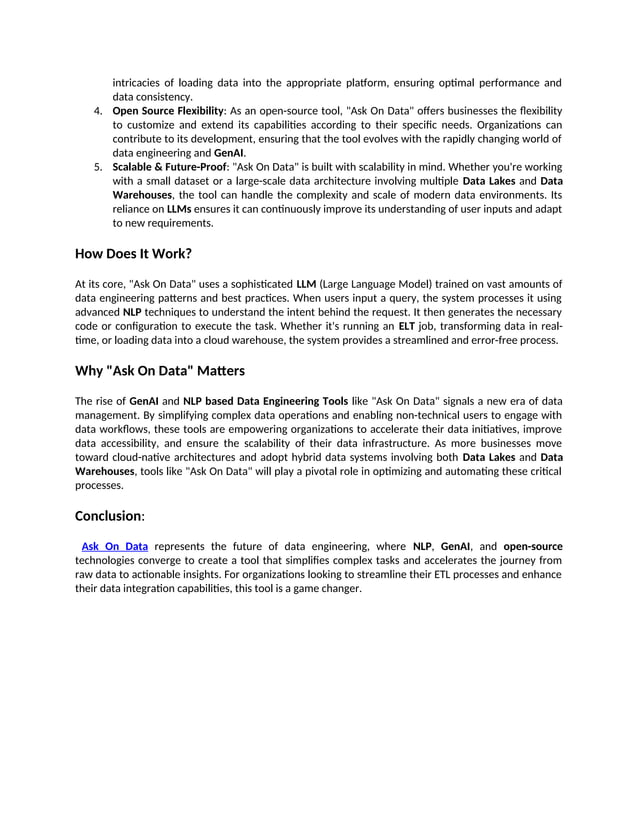 Revolutionizing Data Engineering with Open Source GenAI Powered Chat Based Tools Introducing Ask ...