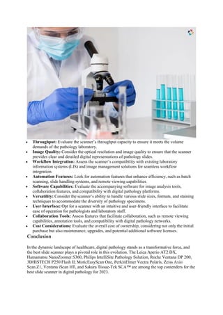 Revolutionizing Diagnostics: Unveiling the Best Slide Scanner in ...