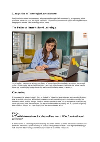 Revolutionizing Education: A Deep Dive into Internet-Based Learning | PDF | Internet | Computing