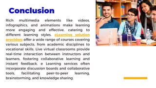 Revolutionizing Education through e Learning Services | PPT