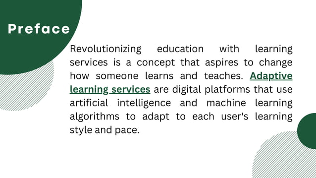 Revolutionizing Education with Adaptive Learning Services | PDF