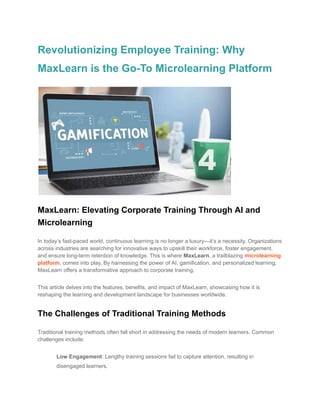 Revolutionizing Employee Training_ Why MaxLearn is the Go-To ...