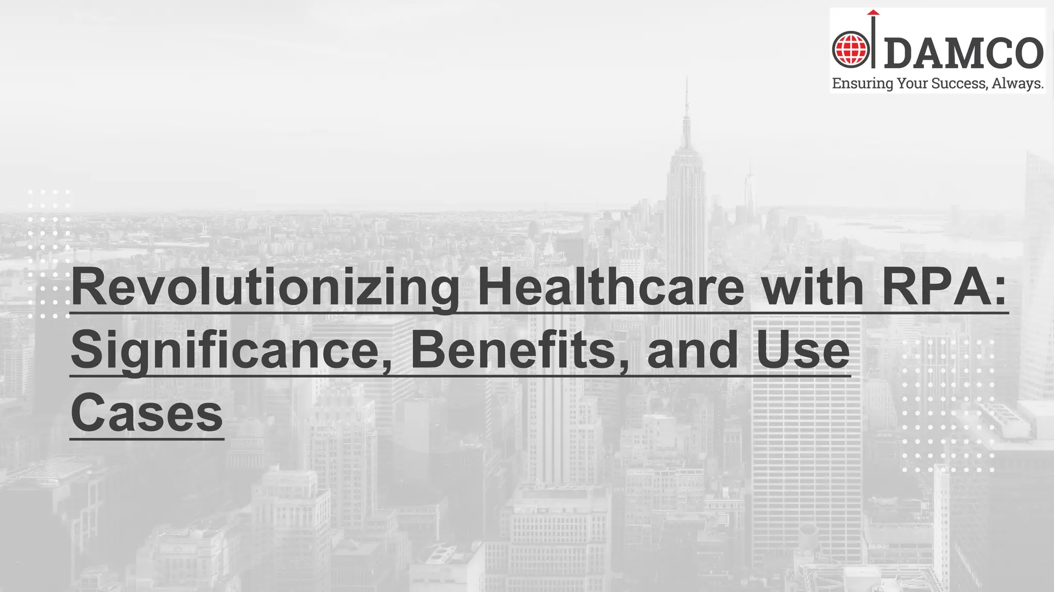 Revolutionizing Healthcare with RPA Significance, Benefits, and Use Cases.pdf | Robotics ...
