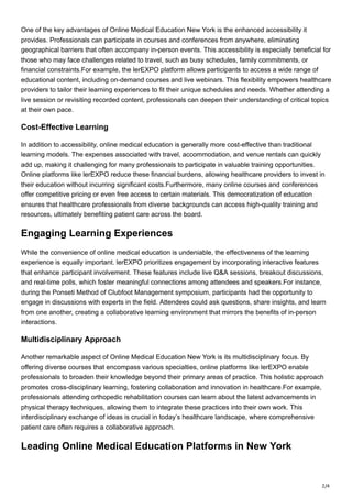 Revolutionizing Learning Online Medical Education Opportunities in New ...