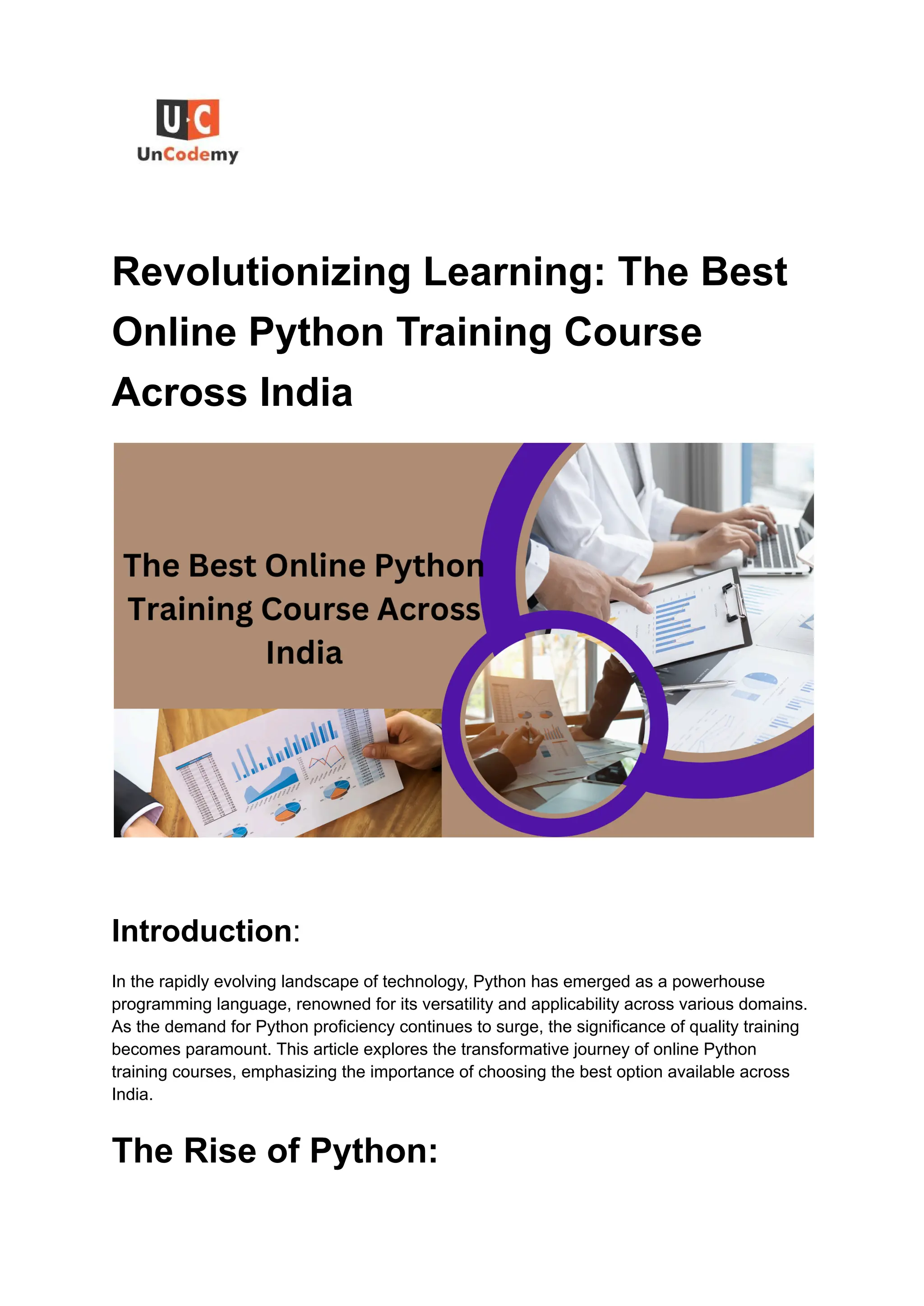 Revolutionizing Learning_ The Best Online Python Training Course Across ...