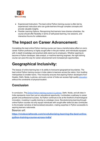 Revolutionizing Learning_ The Best Online Python Training Course Across ...