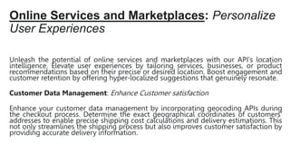 Revolutionizing Location Services Introducing Ambee's Geocoding and Reverse Geocoding API | PPT