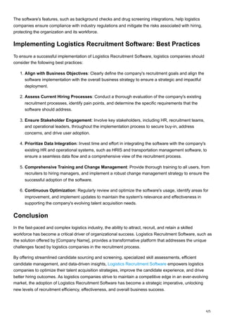 Revolutionizing Logistics Hiring Top Benefits of Logistics Recruitment ...