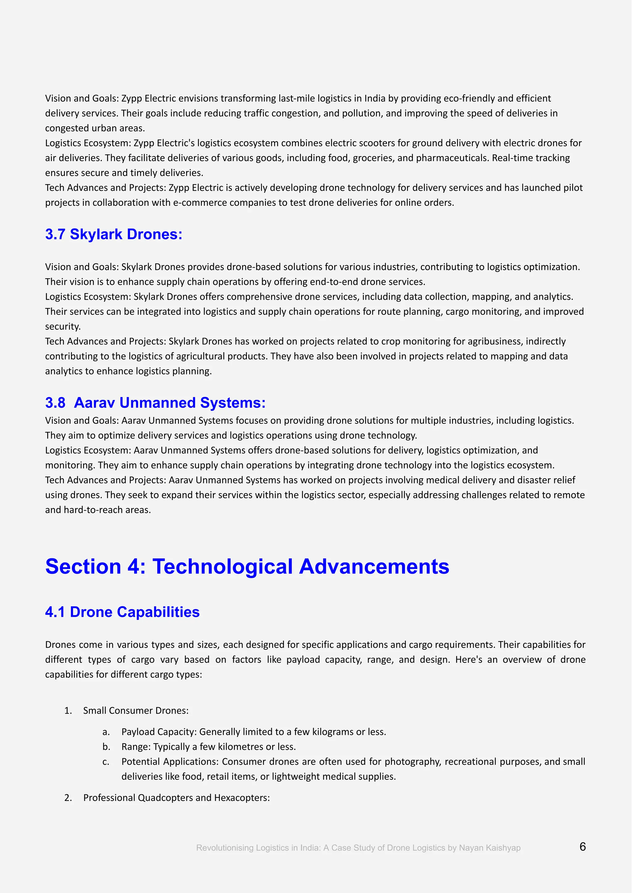 Revolutionizing Logistics in India_ A Case Study of Drone Logistics | PDF