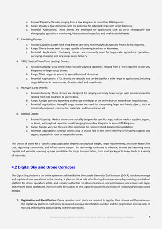 Revolutionizing Logistics in India_ A Case Study of Drone Logistics | PDF
