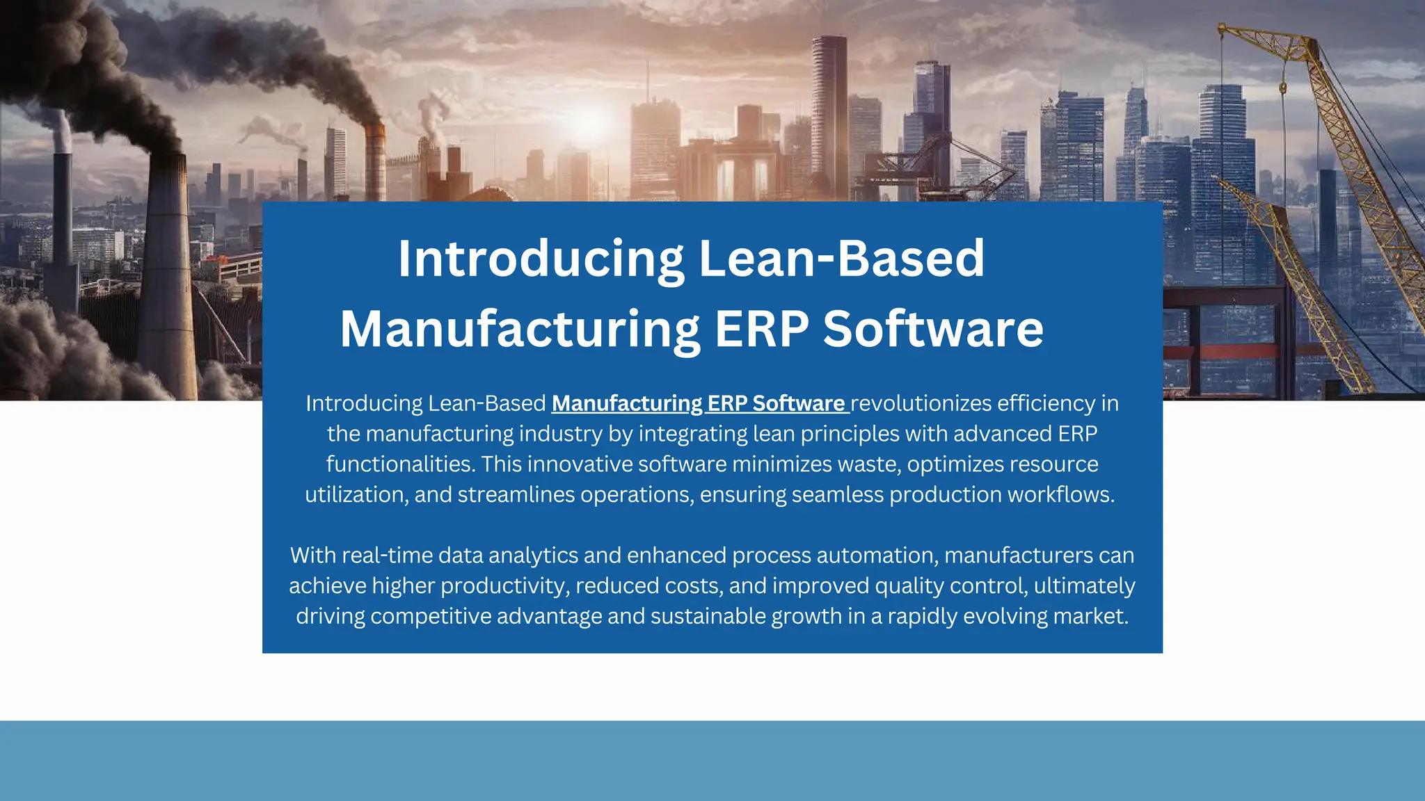 Revolutionizing Manufacturing: Unlocking Efficiency with Lean-Based ERP ...