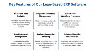 Revolutionizing Manufacturing: Unlocking Efficiency with Lean-Based ERP Software | PPT