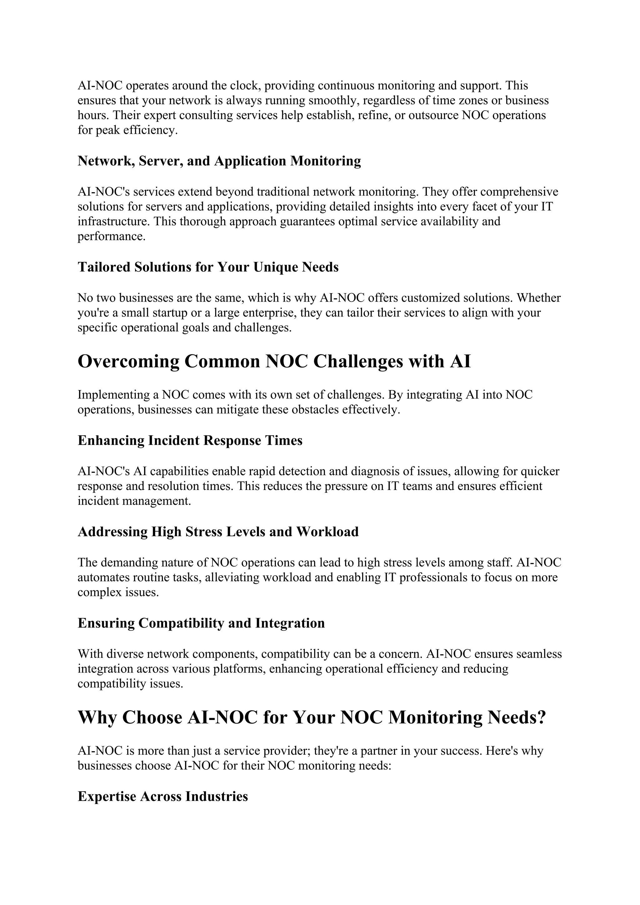 Revolutionizing Network Monitoring with AI.docx | Computer Networking | Computing