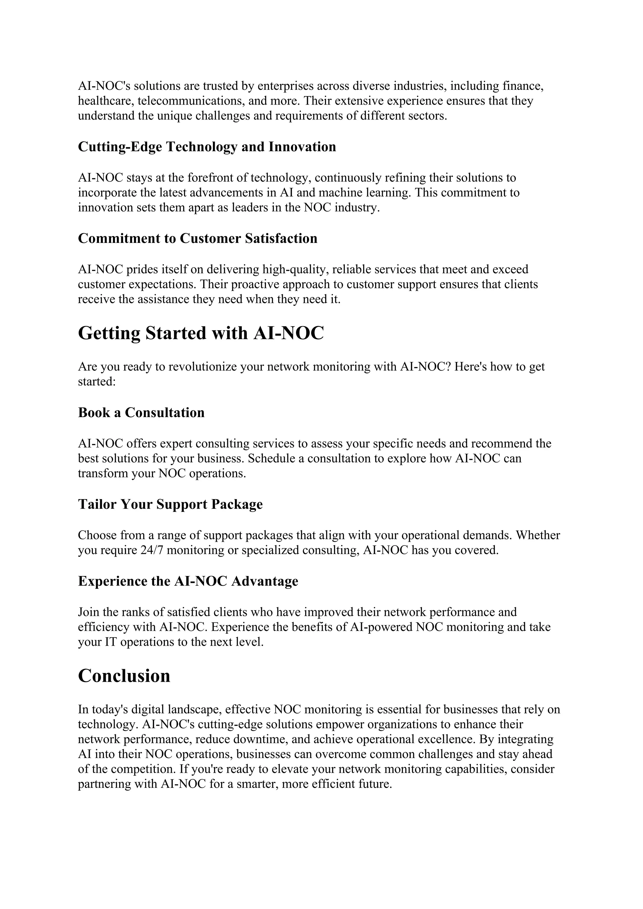 Revolutionizing Network Monitoring with AI.docx | Computer Networking | Computing