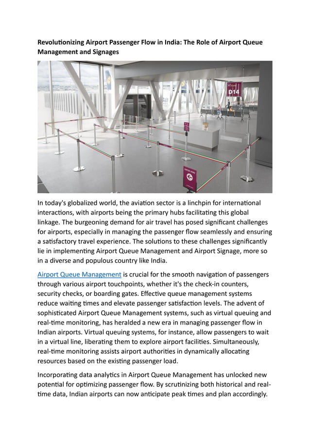 Revolutionizing Passenger Flow.pdf | Air Travel | Travel Type