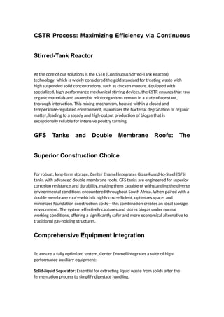 Revolutionizing Poultry Waste Management-GFS Tanks and Advanced Biogas ...