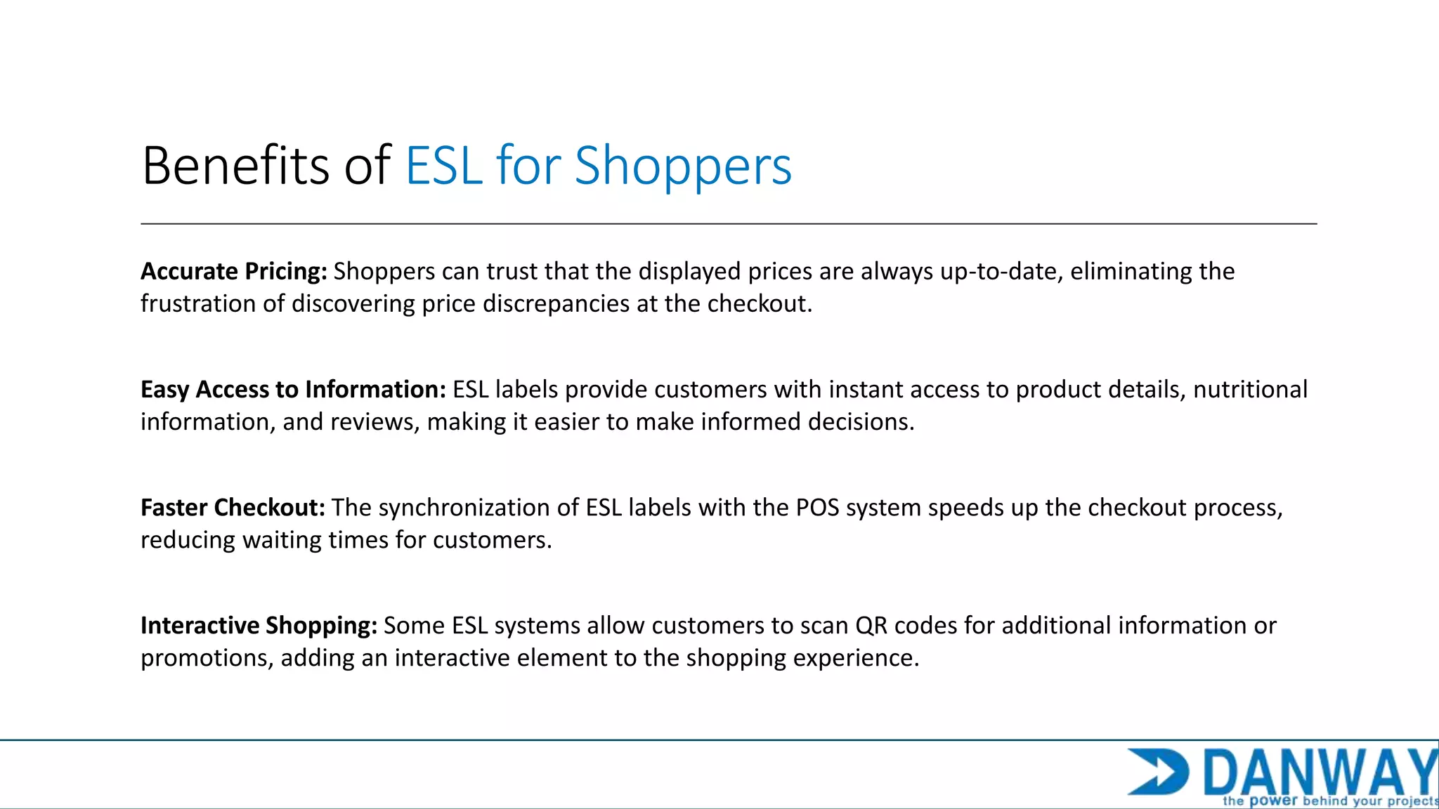 Revolutionizing Retail: ESL - Electronic Shelf Edge Labels | PPTX ...