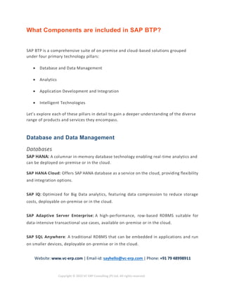 Revolutionizing the Business Landscape with SAP Business Technology ...