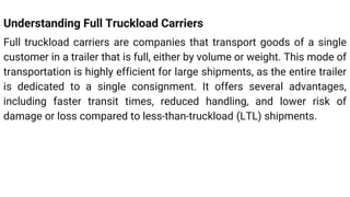 _Revolutionizing Transportation_ Full Truckload Carriers and Loadkarma.pptx