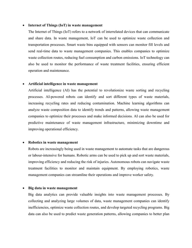 Revolutionizing Waste Management: Exploring the Future Technologies ...