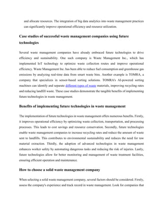 Revolutionizing Waste Management: Exploring the Future Technologies ...