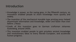 Revolutionizing Words_ Impact of the Printing Press on English ...