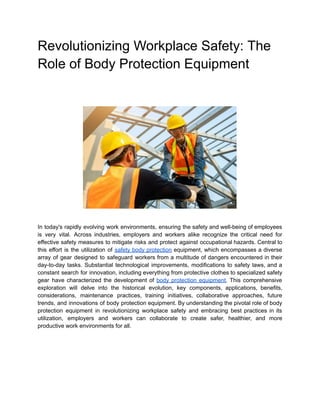 Revolutionizing Workplace Safety_ The Role of Body Protection Equipment.pdf