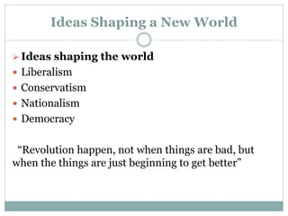 Revolution, nationalism and democracy | PPTX