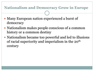 Revolution, nationalism and democracy | PPTX