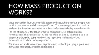 Revolution of mass production powerpoint | PPT