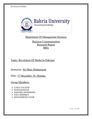 ''Revolution of Social media in Pakistan'' | PDF