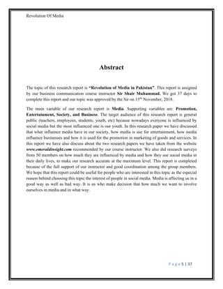 ''Revolution of Social media in Pakistan'' | PDF