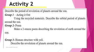 Revolution of planets around the sun | PPTX