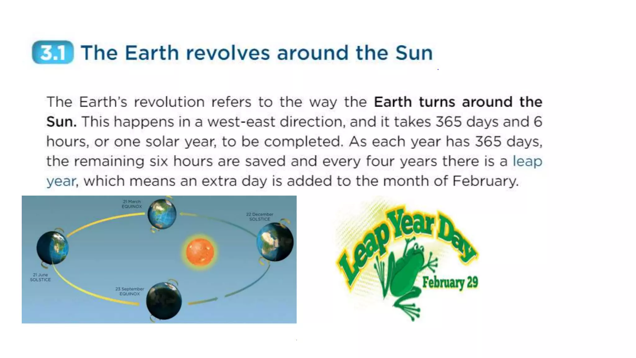 Revolution of the earth | PPTX